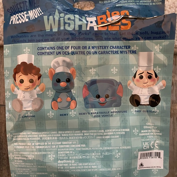 Disney | Toys | Disney Parks Wishables Remys Ratatouille Adventure ...